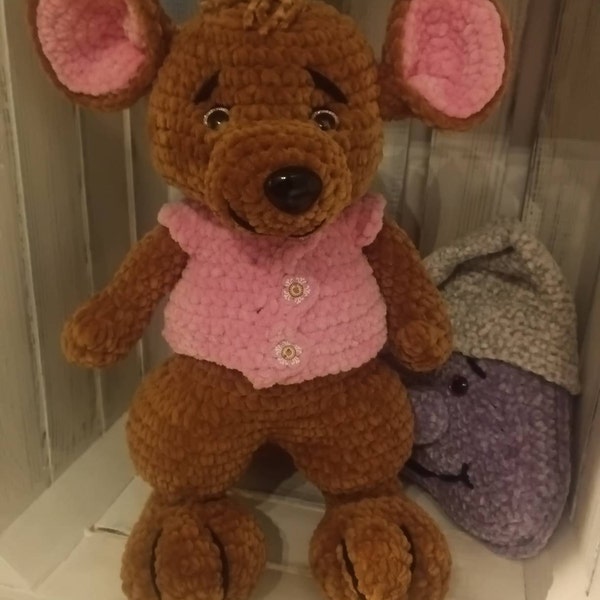 Kangaroo Crochet Plush Pattern / Amigurumi Kangaroo Pattern / Stuffed ...