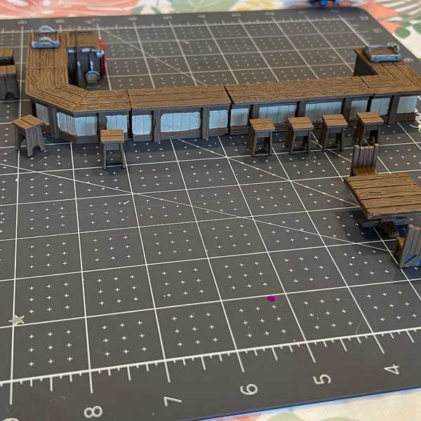 50pc Miniature Bar / Tavern Set for Dungeons and Dragons - 3D Printed ...