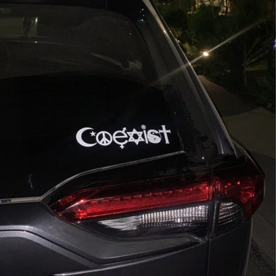 Coexist Vinyl Decal Car Window, Mirror, Bumper, Laptop, Cornhole ...