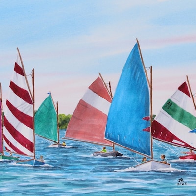 Custom Painting 12x18 CENTER CONSOLE Hand Made Art Sportfishing Florida ...