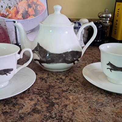 Running Hare Fine Bone China Tea Set - Etsy
