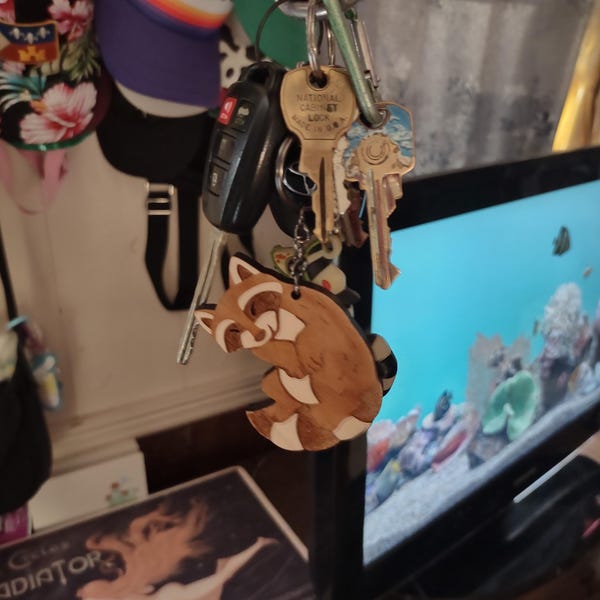 Desert Friends Owl and Fennec Fox Couple Keychains Bff Relationship ...