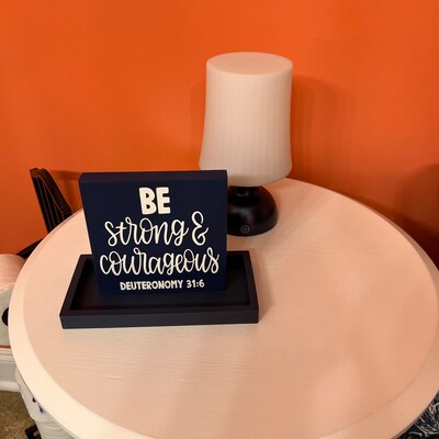 Mini Bible Verse Sign, Scripture Sign, Religious Sign, Shelf Sitter ...