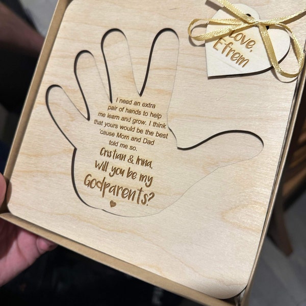 Godparents Godmother Godfather Invitation, Godparents Proposal, Will ...