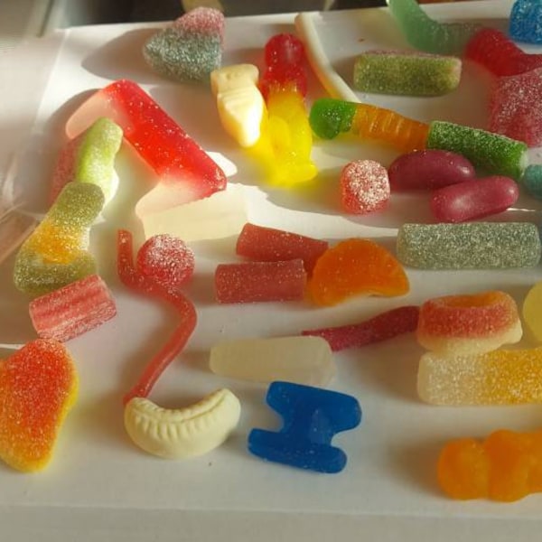 Yellow Happy Birthday Christmas Xmas Sweets Pick and Mix Hamper Box ...