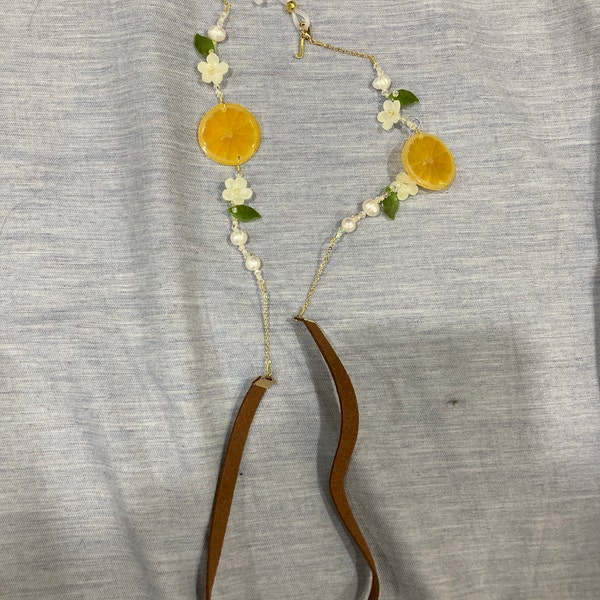 Lemon Slices Glasses Chain | Cute Lime Sunglasses Chain | Kawaii Fruit ...