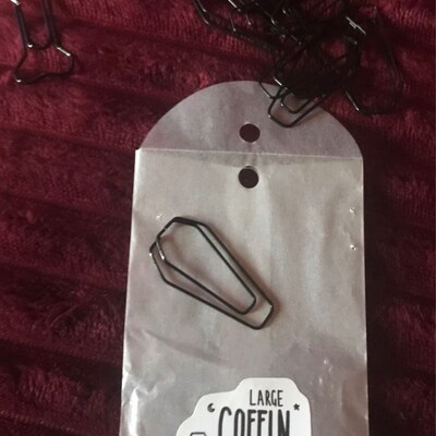 Coffin Paperclips, Spooky Cute, Goth - Etsy