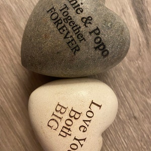 Natural Hand-carved Heart Stone Paper Weight Wedding Favors - Etsy