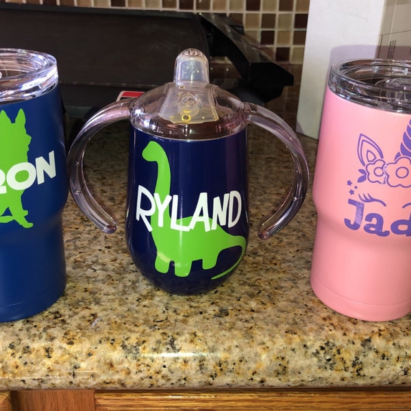 Custom Kid Tumbler, Toddler Cup, Stainless Steel, Birthday Gift, Custom ...