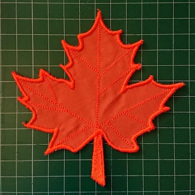 Fall Maple Leaf Patch Custom Made, Any Color - Etsy