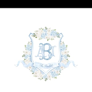 Custom Wedding Monogram Logo, Wedding Monogram, Watercolor Monogram ...
