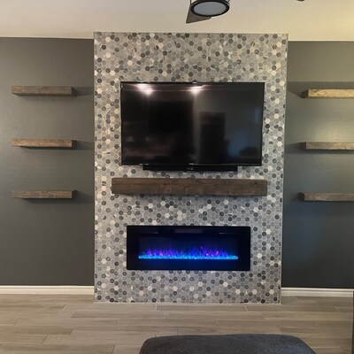 Matte Distressed Floating Shelf - Etsy