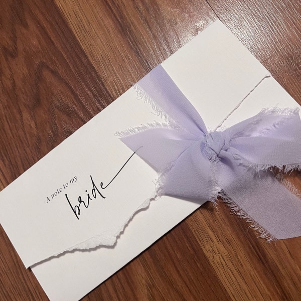 A Note to My Bride, Note to Groom, Letter to Bride, Letter to Groom ...