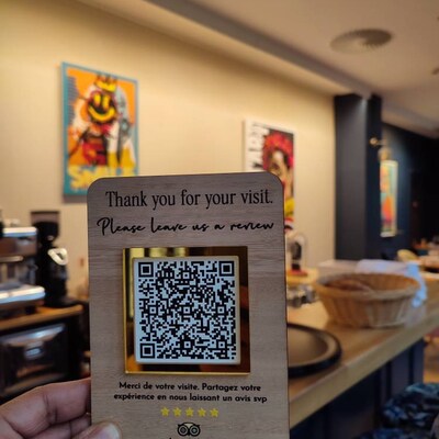 Mini QR Code Display Sign - Etsy