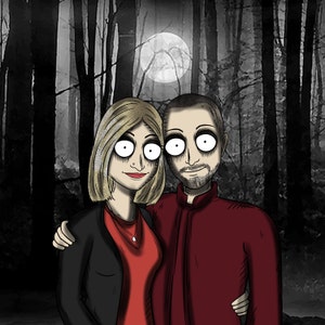 Digital Nightmare Portrait Grove Street Art by Carla Tim - Etsy