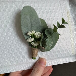 Enchanting Greenery Boutonniere Groom Buttonhole | Etsy