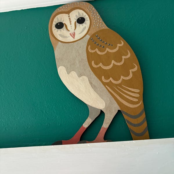 Hand Painted Jay to Sit on a Door Frame Corner - Etsy