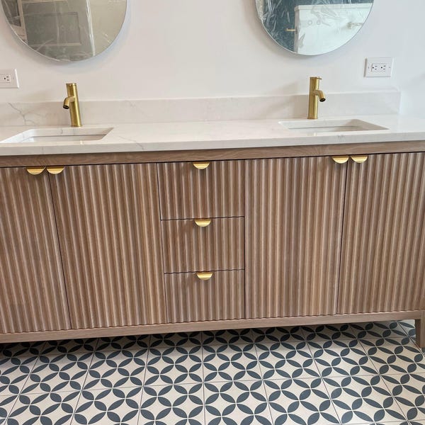 Brass Rabbit Knobs Modern Gold Knobs Decor Dresser Knobs Pulls Child Gift Drawer Knob Kitchen ...