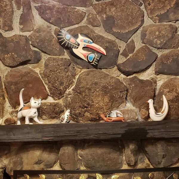 First Nations Native Flying Hummingbird Cedar Wall Carving - Etsy