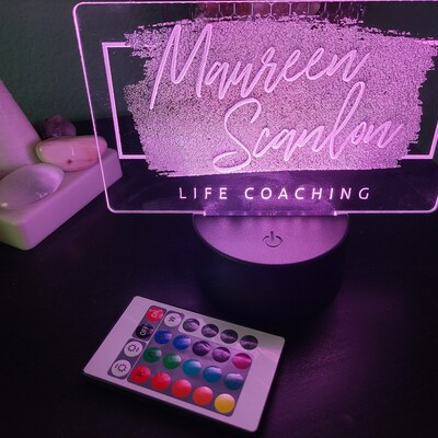 LED Light up Display/sign, Custom Night Light, Desk Lamp, Custom LED ...