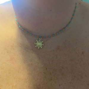 Large Hippie Flower Chain Necklace Hippie Necklace Flower Necklace ...