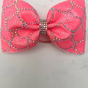 Brynn 3 Cheer Bow Rhinestone Template SVG DXF Silhouette - Etsy