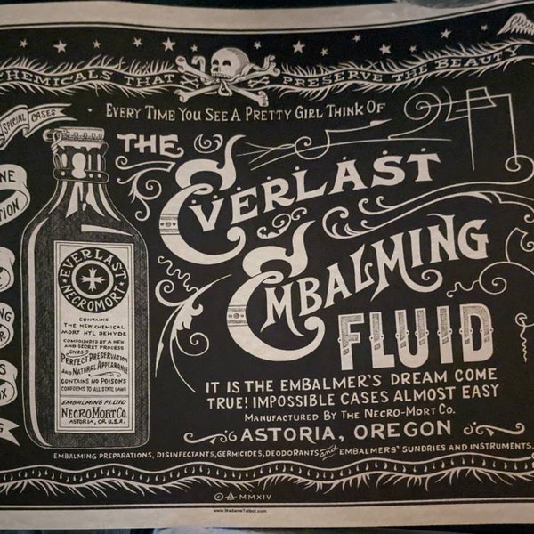 Everlast Necromort Embalming Fluid Mortician Undertaker Burial ...