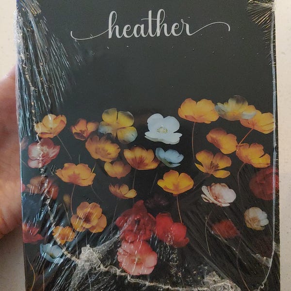 Personalized Van Gogh Style Stained Glass Notebook, Starry Night Design ...