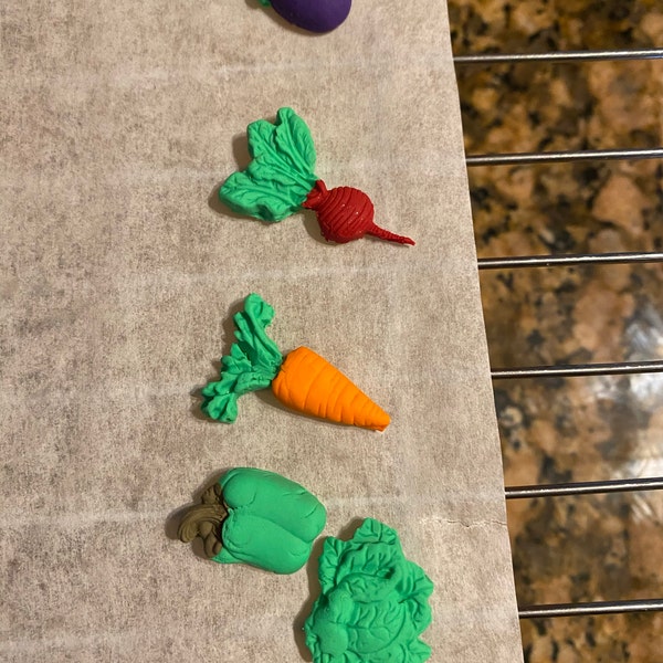 VEGETABLES MOLD - Carrot, Radish, Pepper, Tomato, Cabbage - Silicone ...