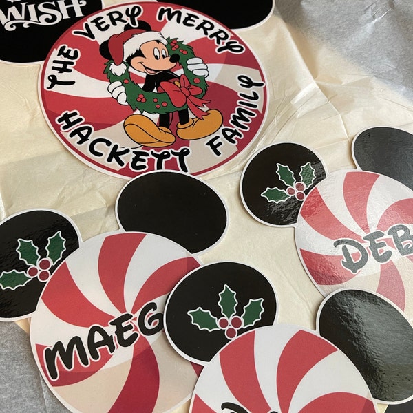 Very Merry Family Christmas Disney Cruise Door Magnet Set - Etsy