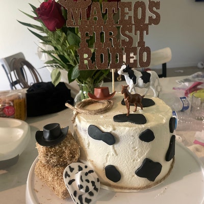 Custom Cowboy First Birthday Cake Topper, 1st Birthday Cake Topper, My ...