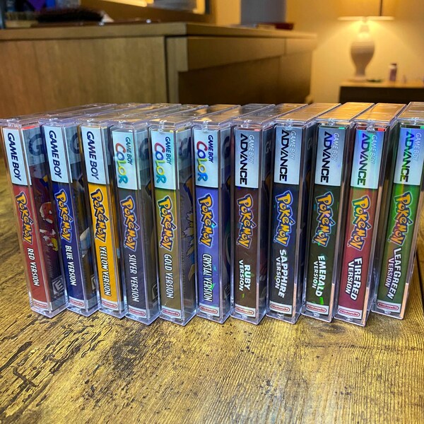 First 11 Pkmn Game Cases W/ Color Matched Inserts (holographic and ...