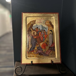 Synaxis of the Bodiless Powers Handmade Icon Golden Leaves Plated - Etsy