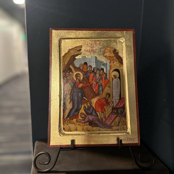 Synaxis of the Bodiless Powers Handmade Icon Golden Leaves Plated - Etsy