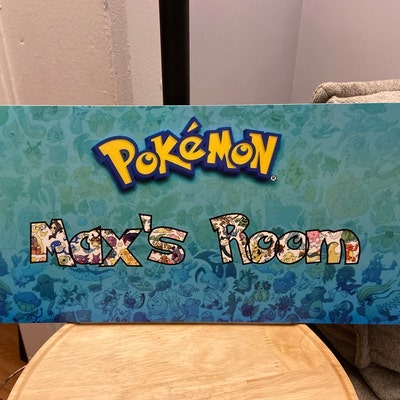 Pokémon Inspired Foam Core Door Sign - Etsy