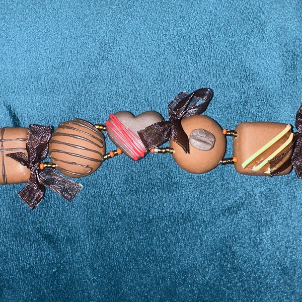 Miniature Chocolate Bracelet, Fake Food Jewelry - Etsy