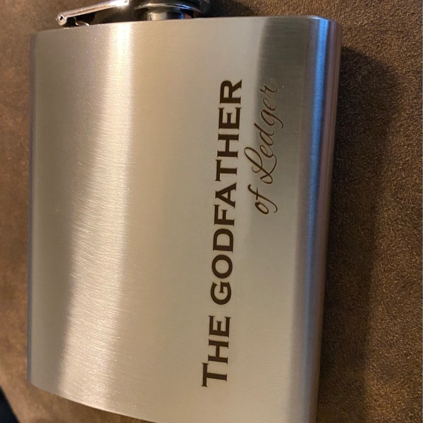 Godfather Flask Gift Set, Custom Name, Godfather Gift, Godfather ...