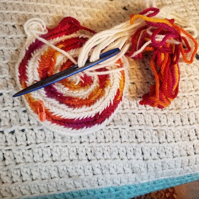 Karman Vortex Nalbinding Scarf Printable PDF Pattern - Etsy