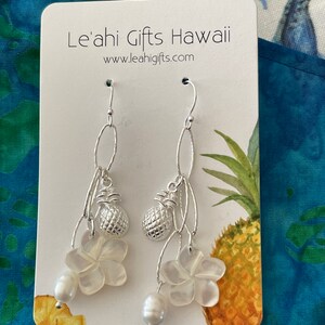 Hawaiian Pikake Pendant Mother of Pearl Single Gold or Silver - Etsy