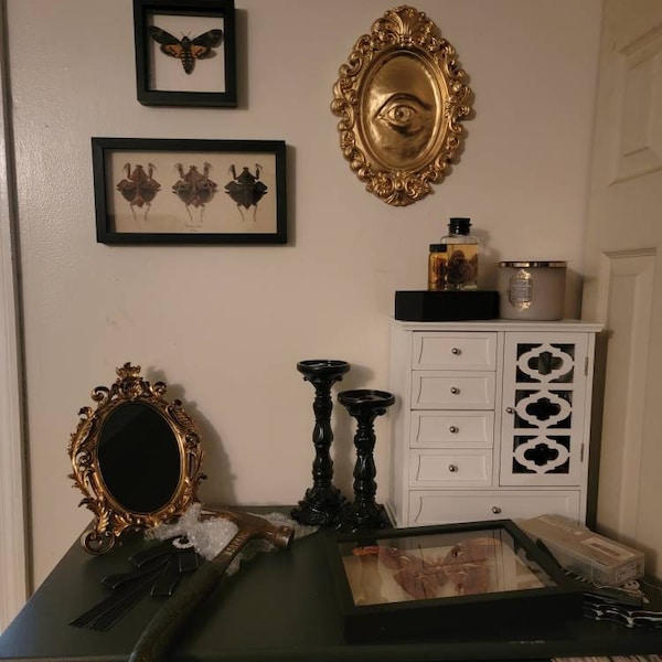 Scrying Mirror | Black Mirror | Macabre | Psychic Reading | Witch ...