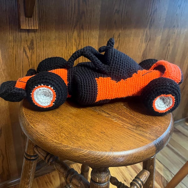 Formula 1 Race Car Amigurumi PDF CROCHET PATTERN F1 Racing Vehicle Toy ...
