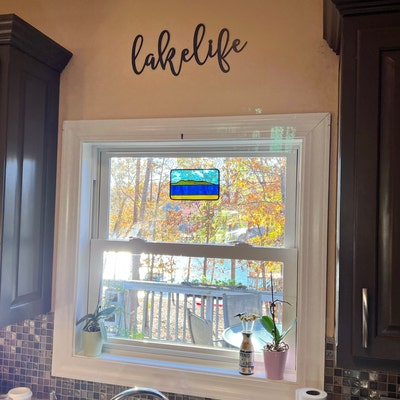 Lakelife Metal Sign Lake Decor Lakehouse Sign Metal Words Lake House ...