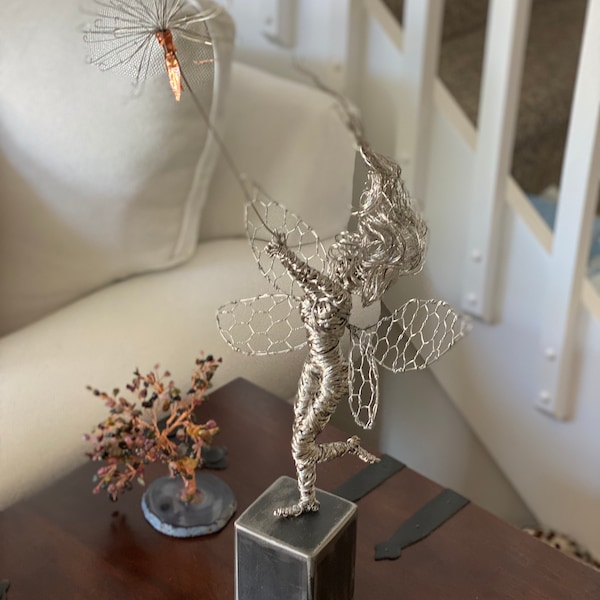 Dancing With A Dream Wire Fairy Sculpture Fantasywire Inspired - Etsy