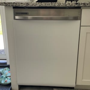 Magnetic Semi Gloss White Refrigerator Wrap Change Fridge Color How to ...