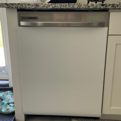 Magnetic Semi Gloss White Refrigerator Wrap Change Fridge Color How to ...