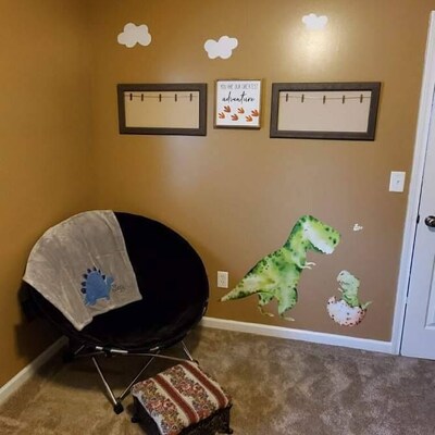 T-rex Dino Wall Decal for Boys Room Watercolor Dinosaur Wall Decals ...