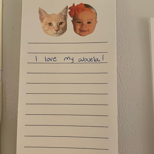 Custom Face Notepad, Custom Dog Notepad, Custom Pet Notepad ...