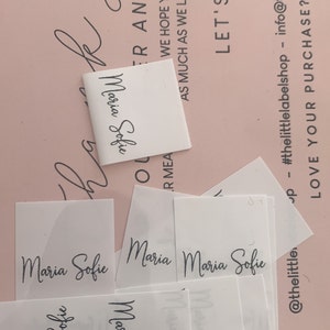 Custom White Fabric Clothing Labels Product Tags Handmade - Etsy