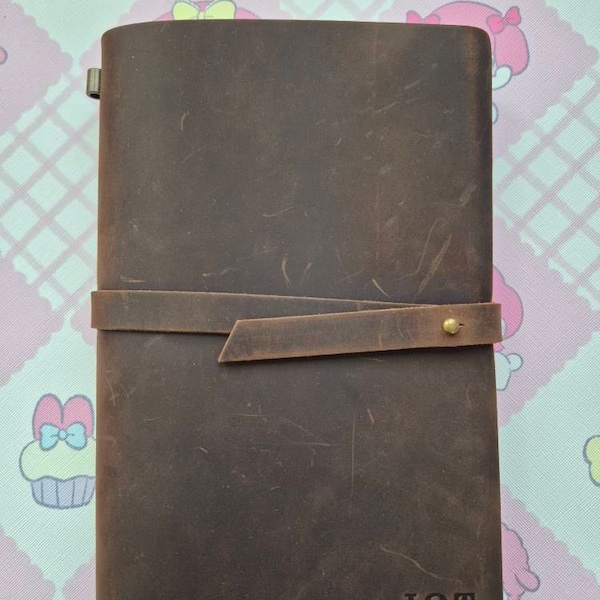 Personalized A5 Leather Journal Notebook, Travel Journal Notebook ...