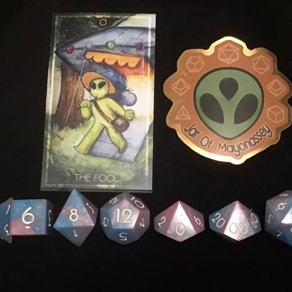 Zero-one hatsune Miku Inspired Dice Set for Dungeons and Dragons ...